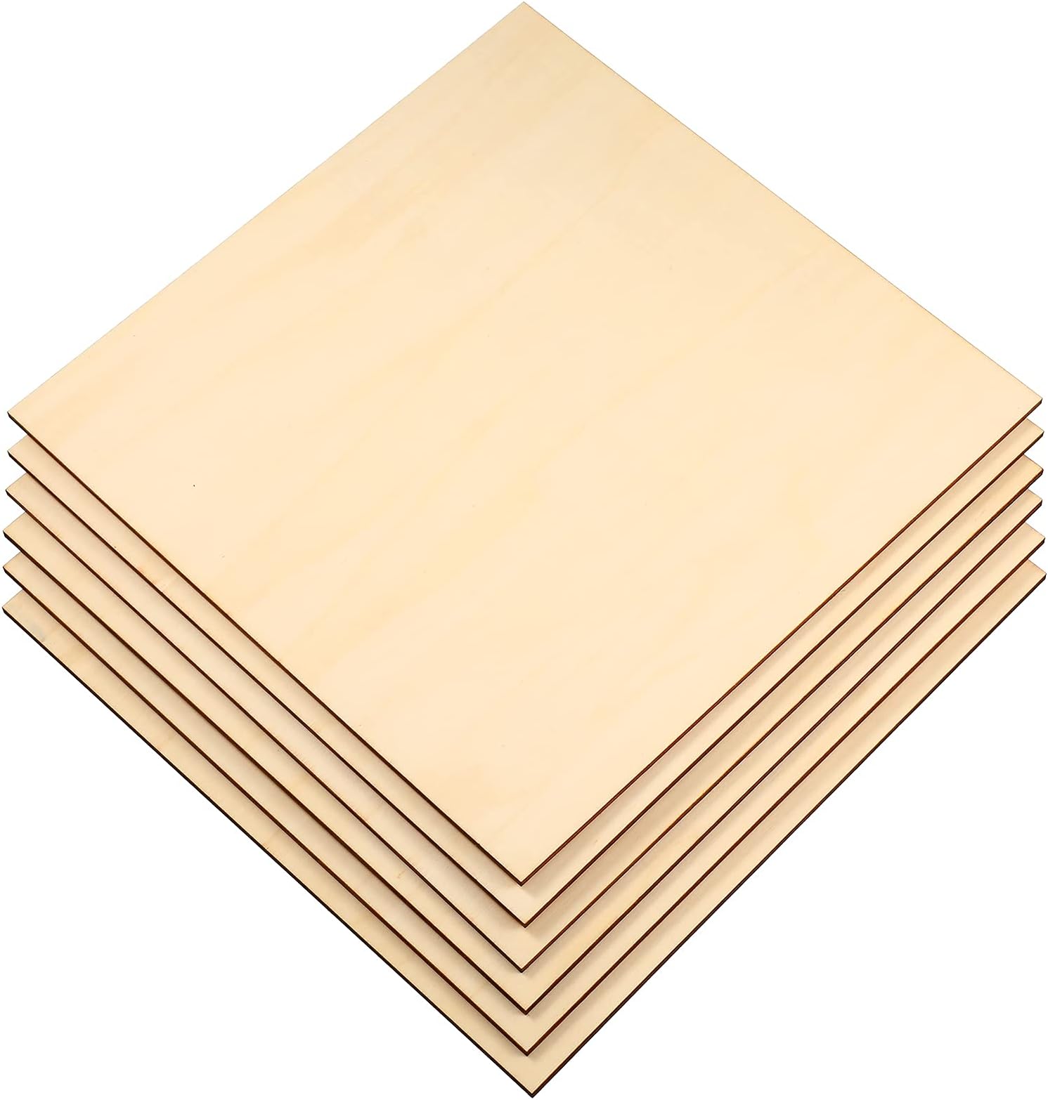 Amazon.com: obmwang 6 Pieces 8 x 8 inch Unfinished Square Blank Wood ...