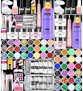 Amazon.com: Yevyo Acrylic Nail Kit, Nail Kit for Beginners with ...