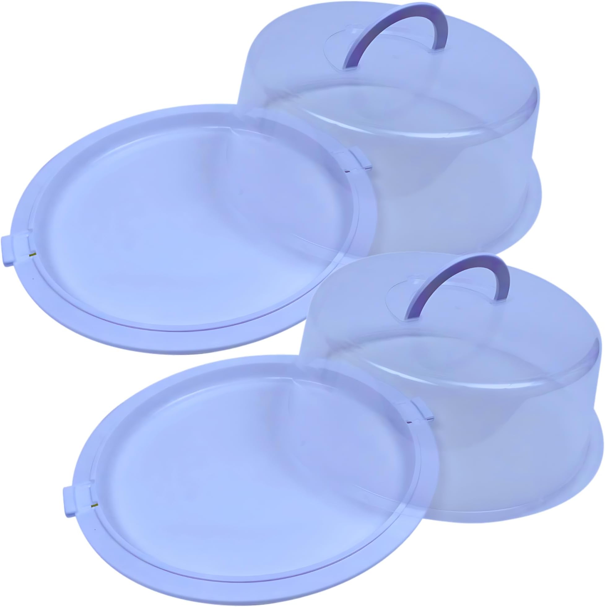 Amazon.com: BOSS CLASS (4) Reusable Plastic Cake Container with Lid ...