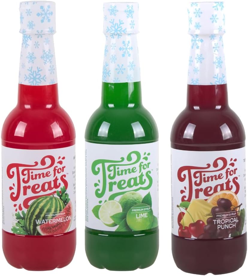 Amazon.com: 3-Pack Tropical Punch, Watermelon, Lime Syrup for Snow ...