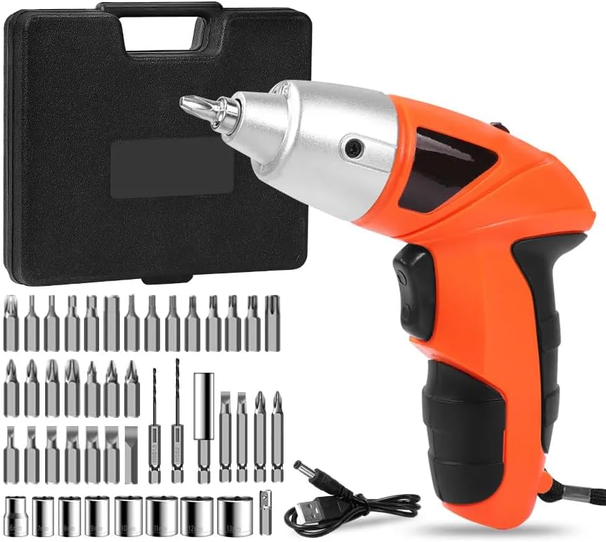 Bennort Cordless Electric Screwdriver Machine with Bits And LED Light ...