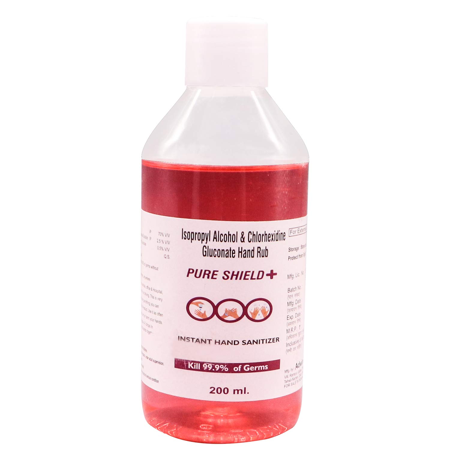 Buy Pure Shield Plus Instant Hand sanitizer spray Isopropyl alcohol ...