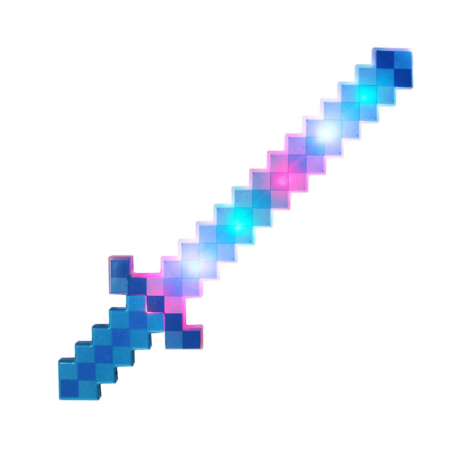 24 Inches Diamond Pixel Sword 8 Bit Minecraft Deluxe Style | Desertcart ...