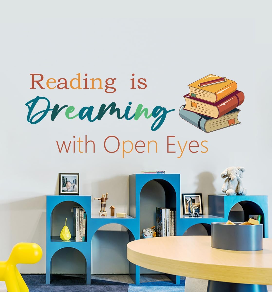 Amazon.com: Reading is Dreaming with Open Eyes Wall Decals, Reading ...