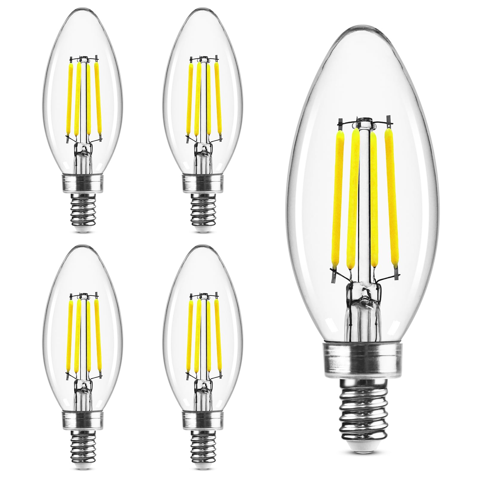 Snapklik.com : E12 LED Bulb 5000K Daylight, 60 Watt Candelabra Non ...