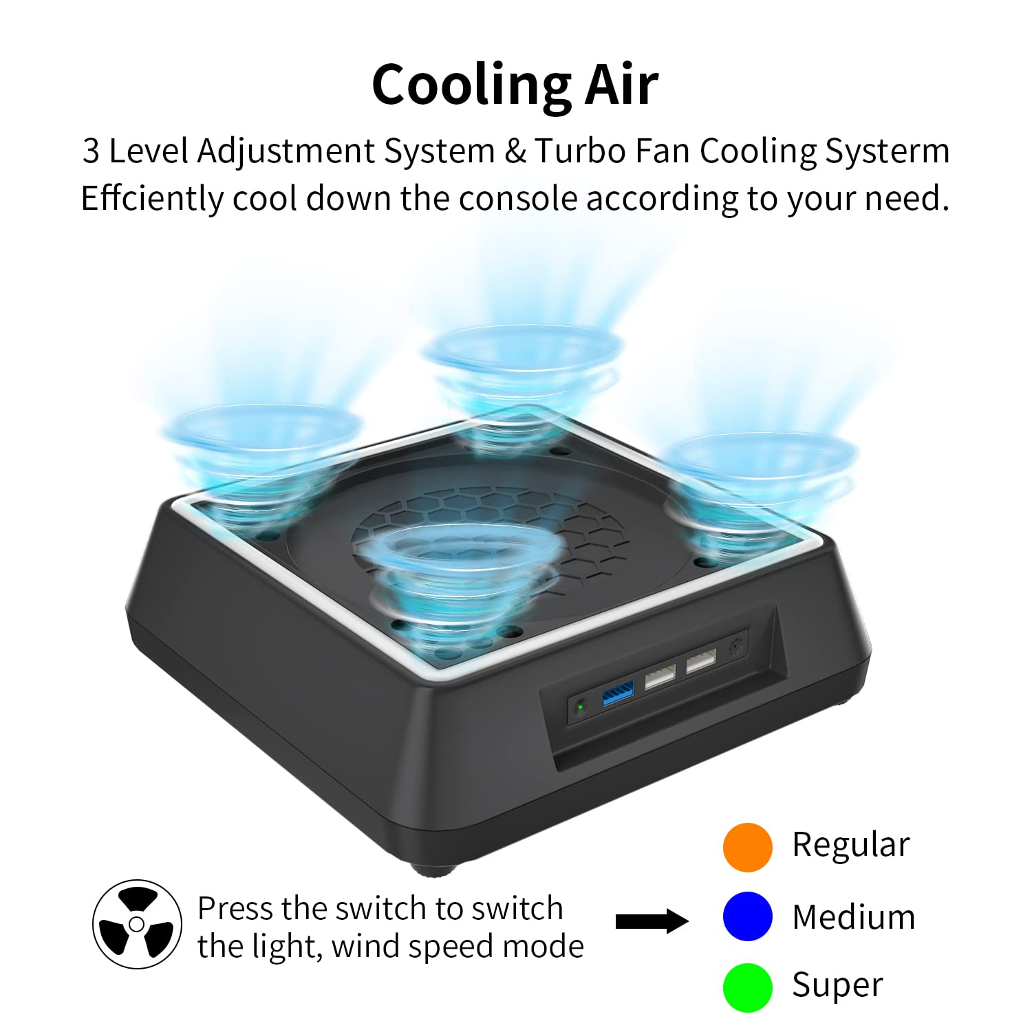 Snapklik.com : Cooling Fan For Xbox Series X Mviioe Cooling Stand