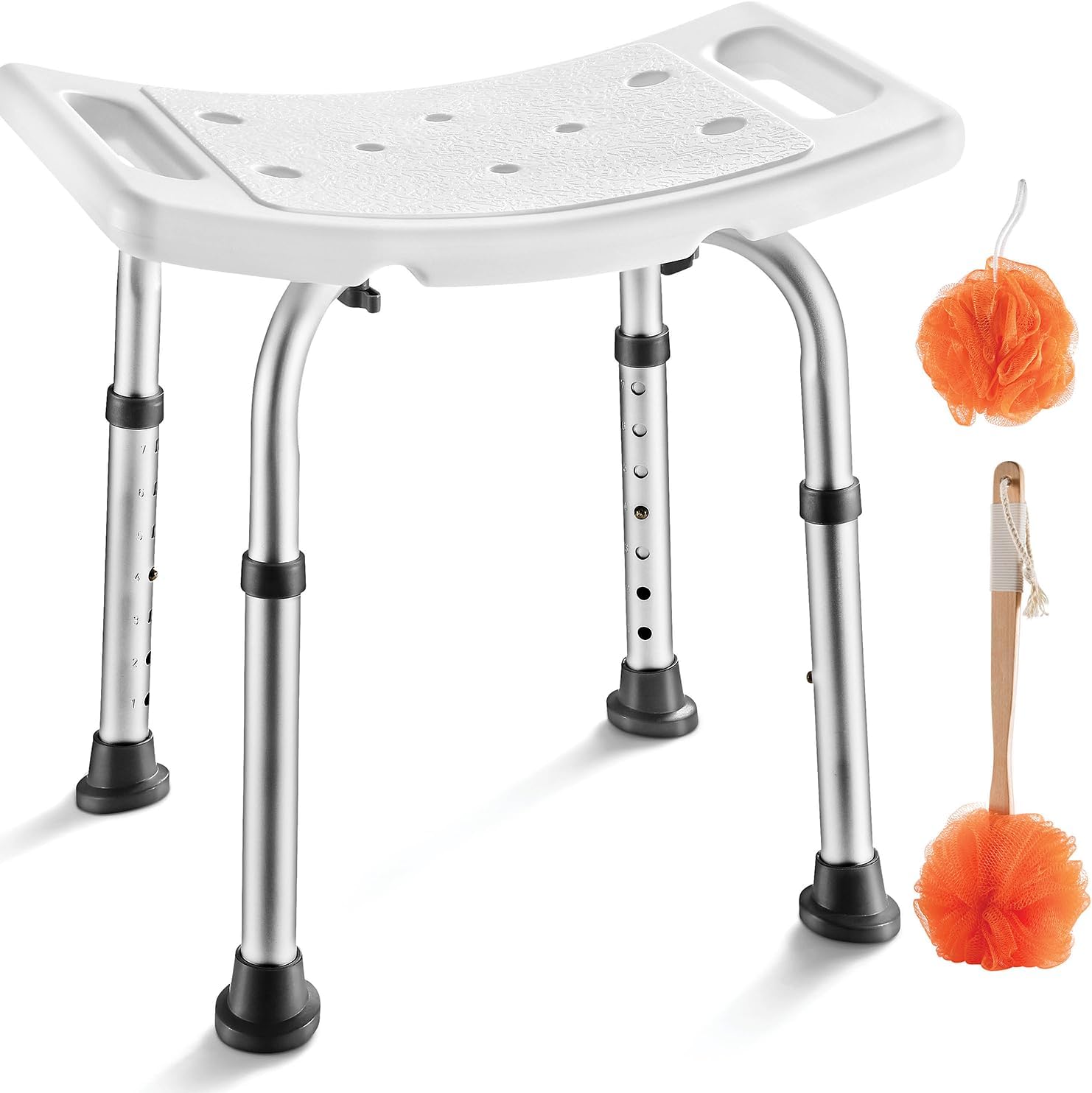 Amazon.com: Drive Medical RTL12004KD Handicap Bathroom Stool, White ...
