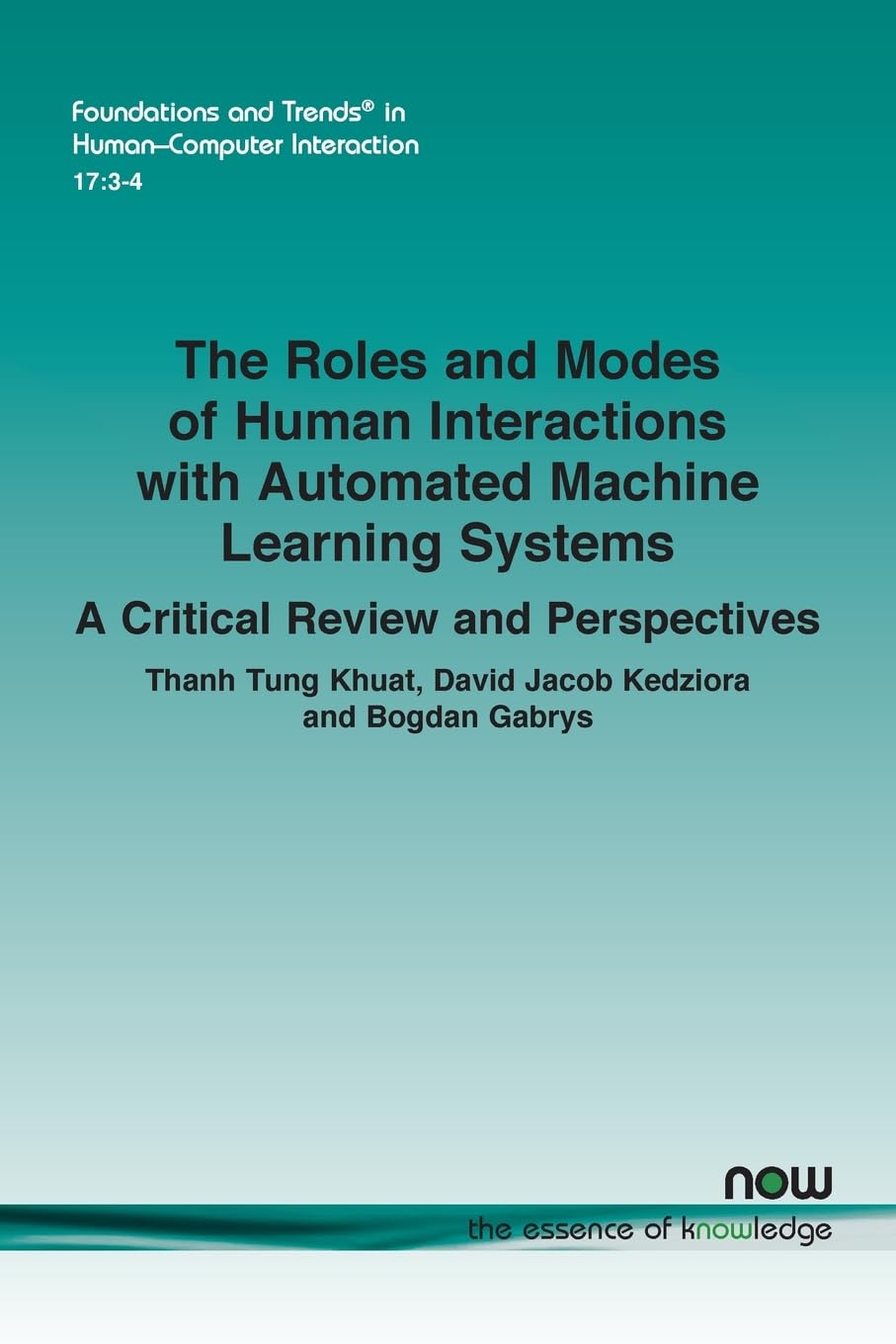 The Roles and Modes of Human Interactions with Automated Machine ...
