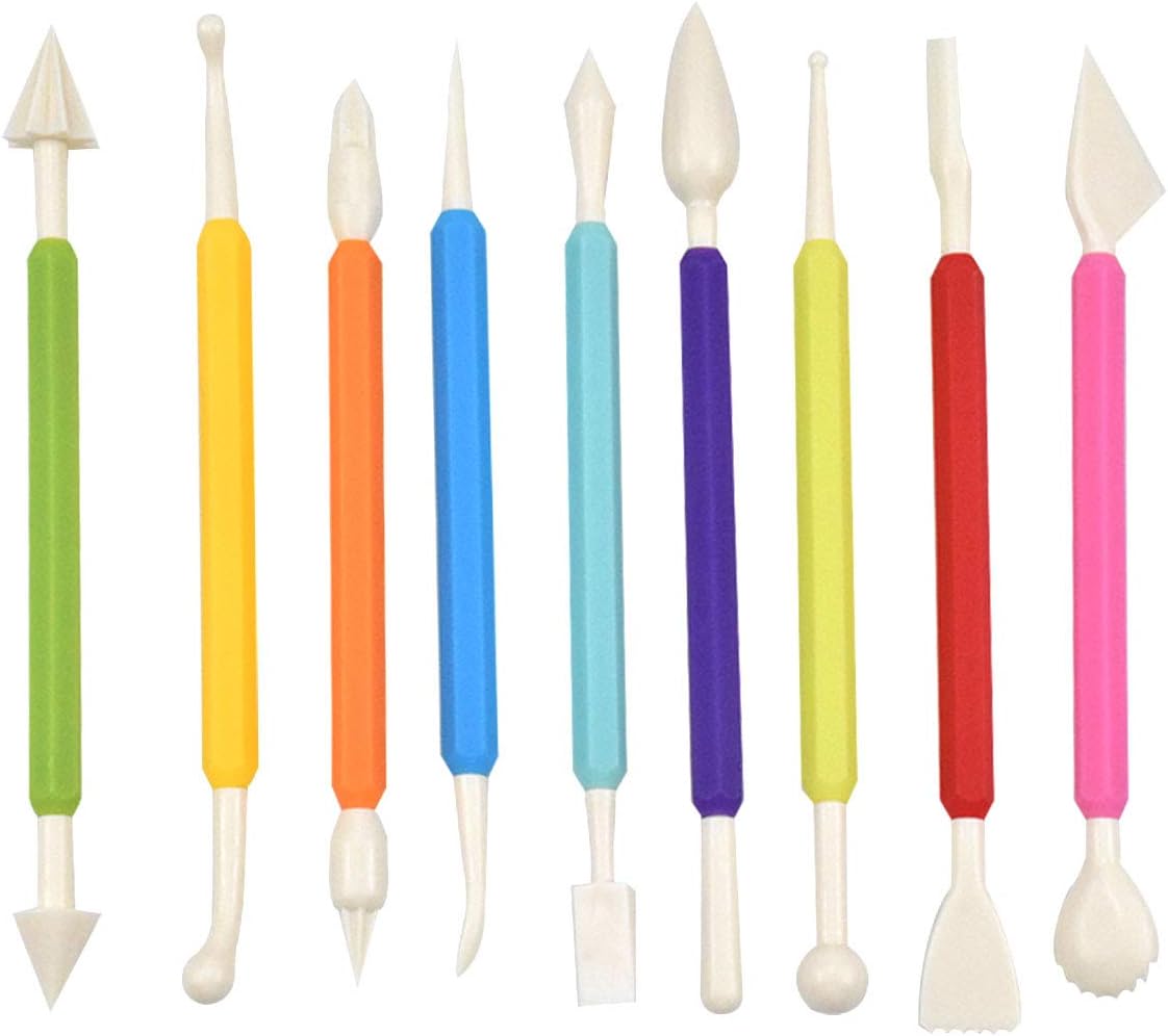 Fondant Tools, 13 Pcs Cake Decorating Tools Icing Sugar Clay Tools ...