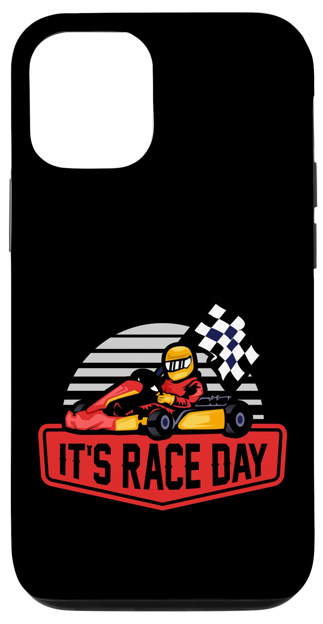 iPhone 15 It’s Race Day skeleton, car, karts, driver, rider Go Kart ...