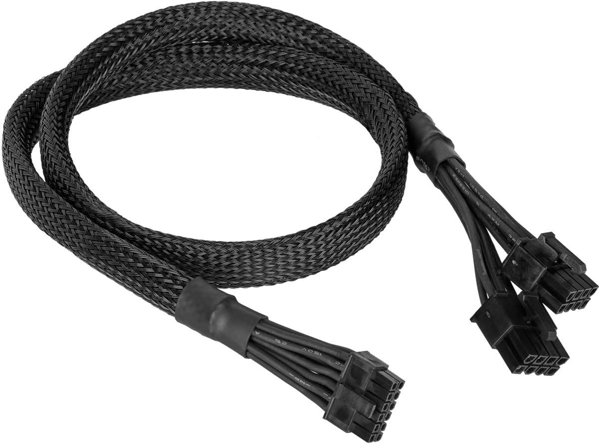Amazon.com: CORSAIR 12-Pin Sleeved GPU Power Supply Cable for 3060 ...