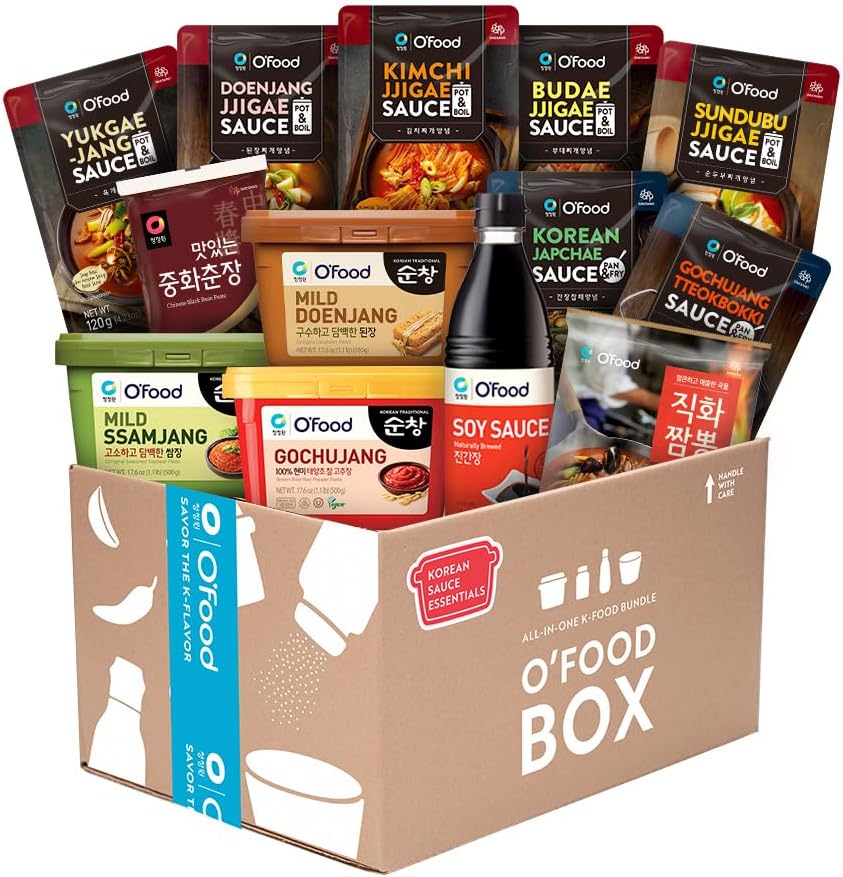 Amazon.com: O'Food Box Korean Sauce Essentials Bundle, All In One ...