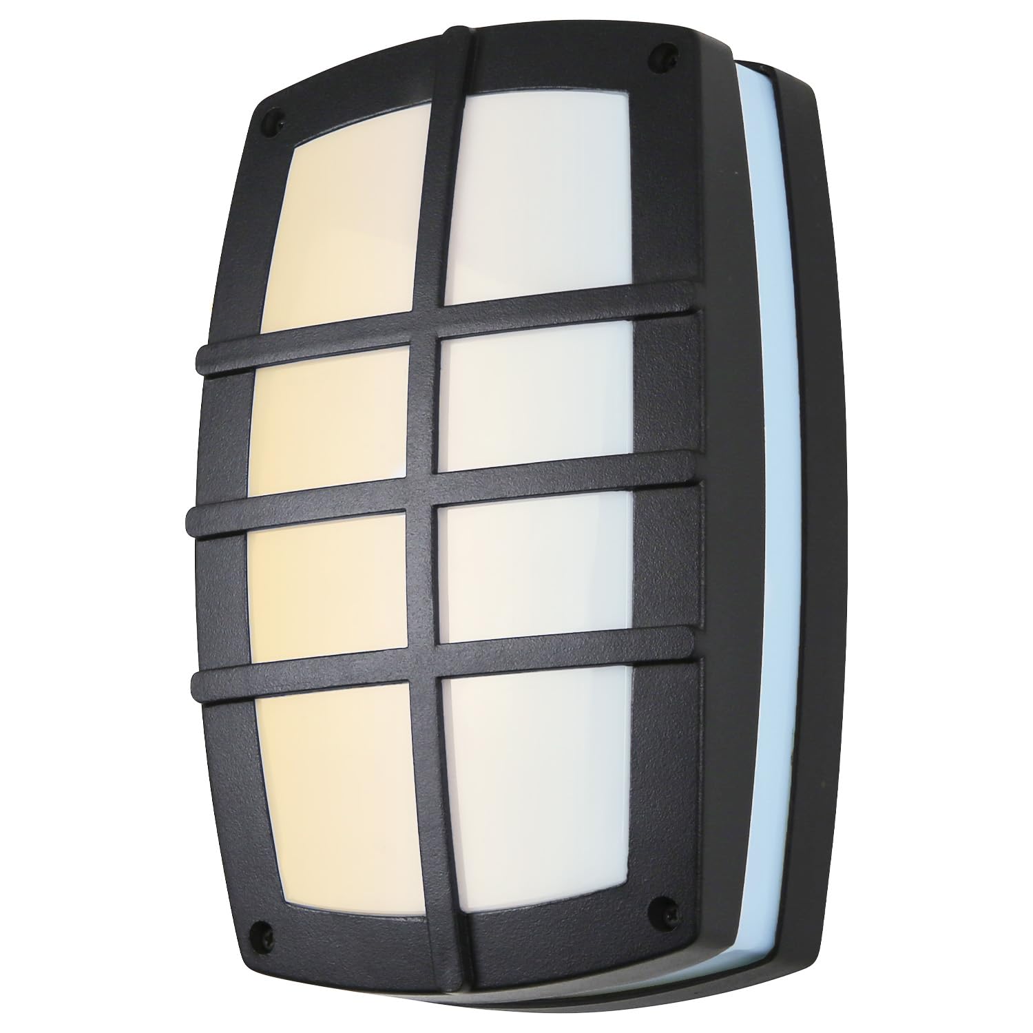 Sunlite 85103 11-Inch LED Bulkhead Outdoor Wall Sconce Light Fixture ...