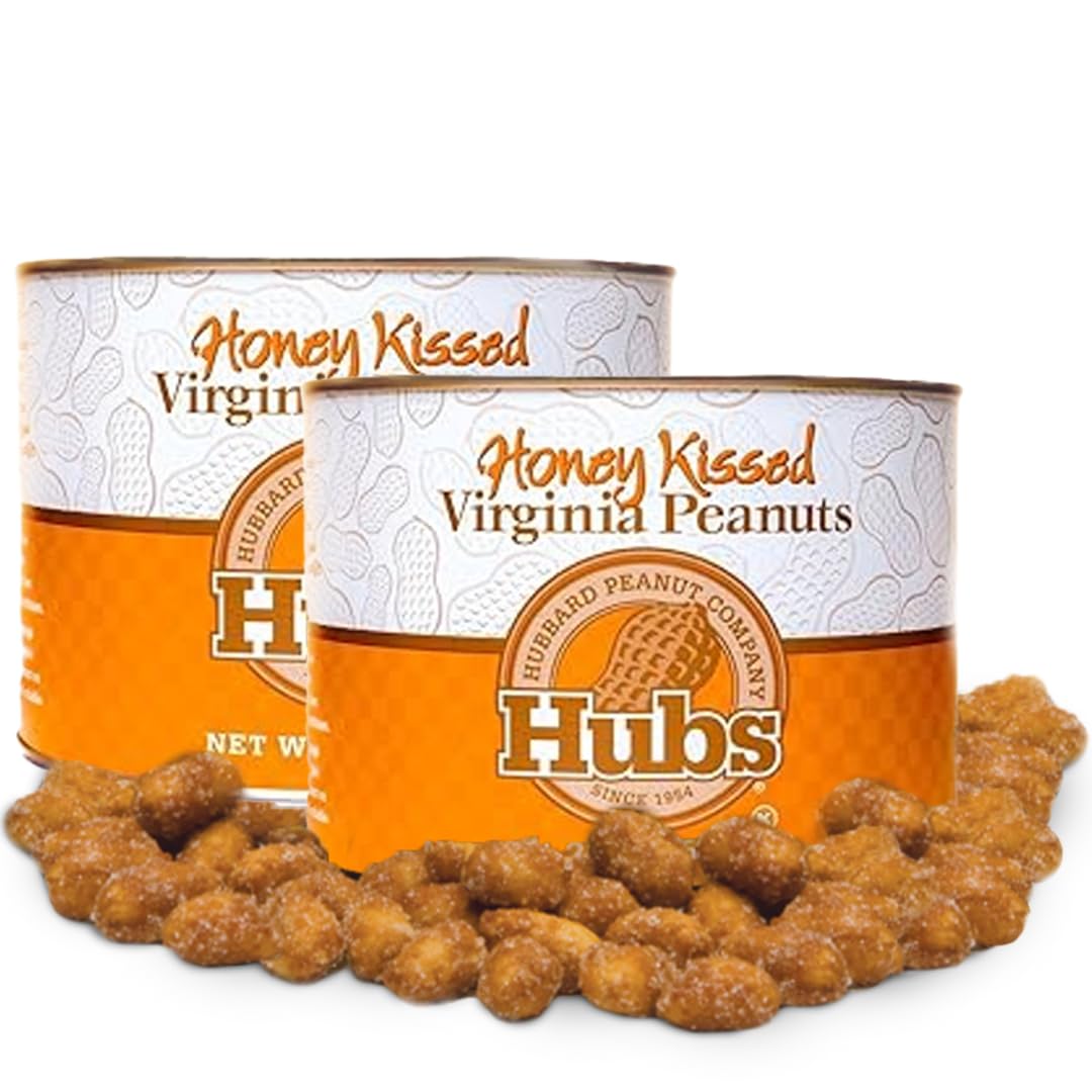 Amazon.com : Hubs Peanuts Honey Kissed - Premium Virginia Nuts with All ...