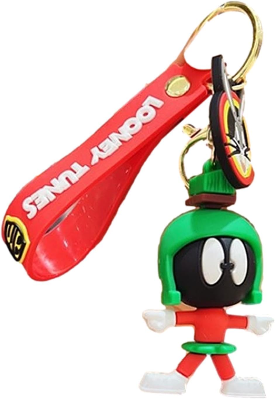 Amazon.com: Marvin Cartoon Martian 3D Character Silicone Charm Keychain ...