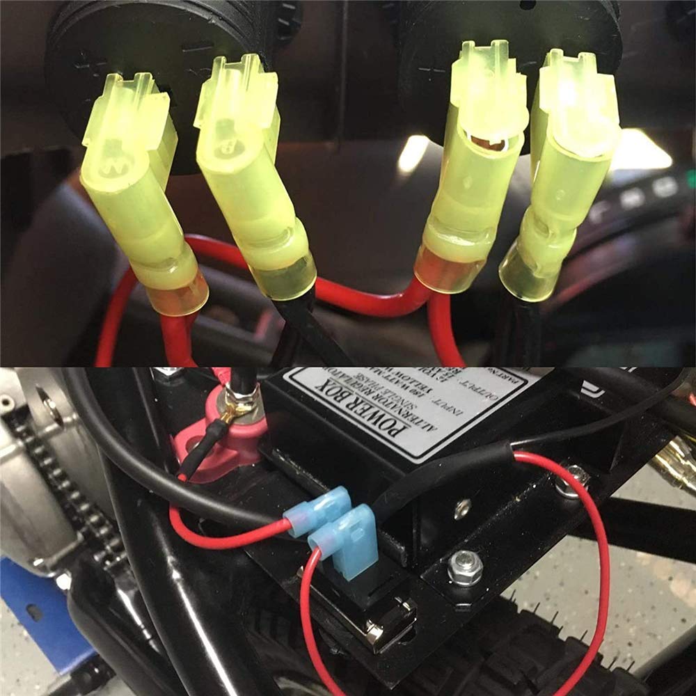 Snapklik.com : 120PCS Nylon Insulated Flag Spade Quick Disconnects ...