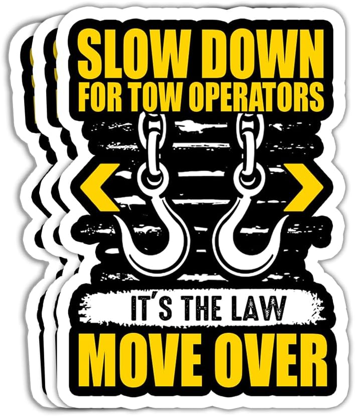 Amazon.com - MAIANEY (3 Pcs) Slow Down for Tow Operators It's The Law ...