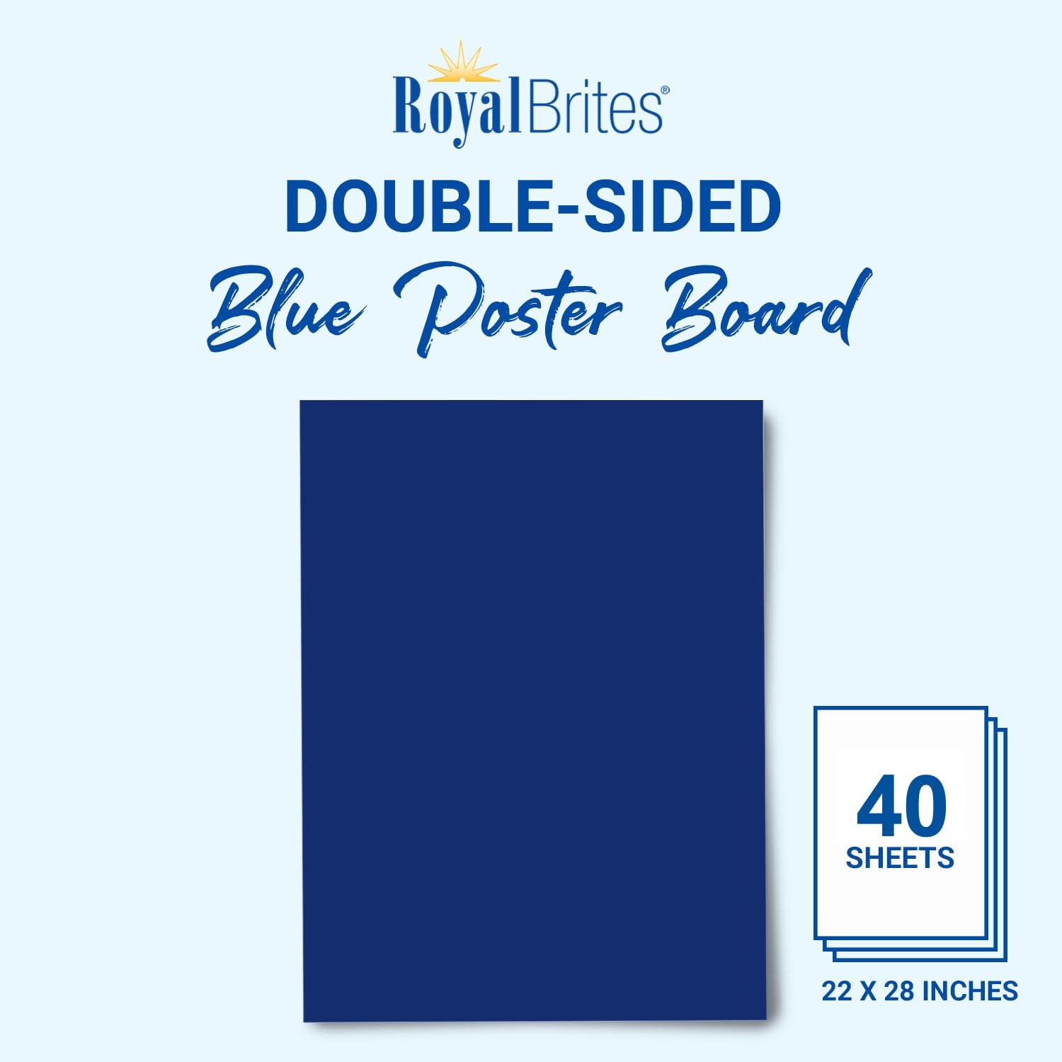 Navy Blue Poster Board Eight Point Compass Rose, White And Navy Blue"