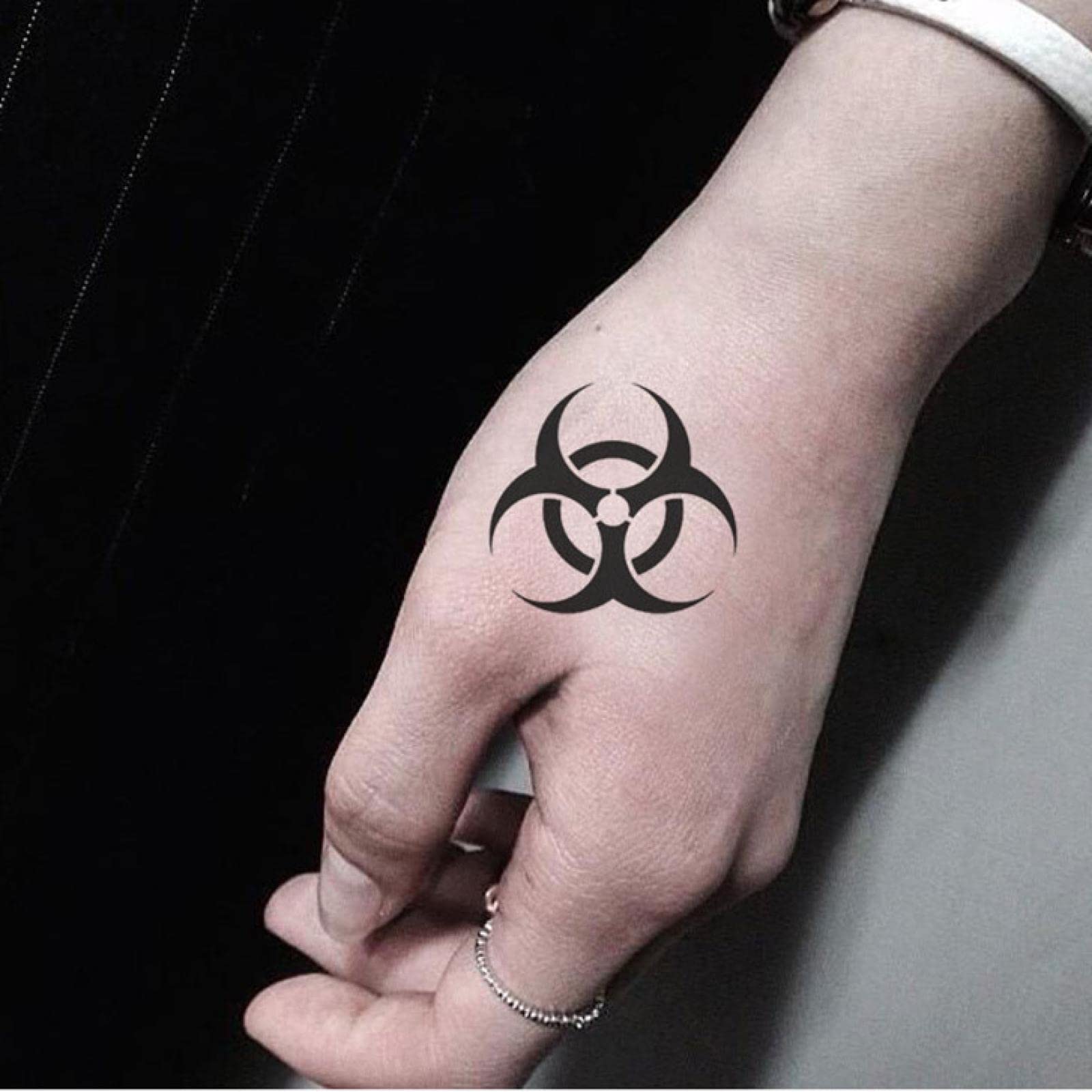 Biohazard Leg Tattoos