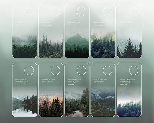 Amazon.com: INZTXKRI Bookmark, Transparent Gradient Color Bookmarks，4.7 ...