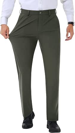 Lion Nardo Mens Stretch Dress Pants Slim Fit Dress Pants for Men ...