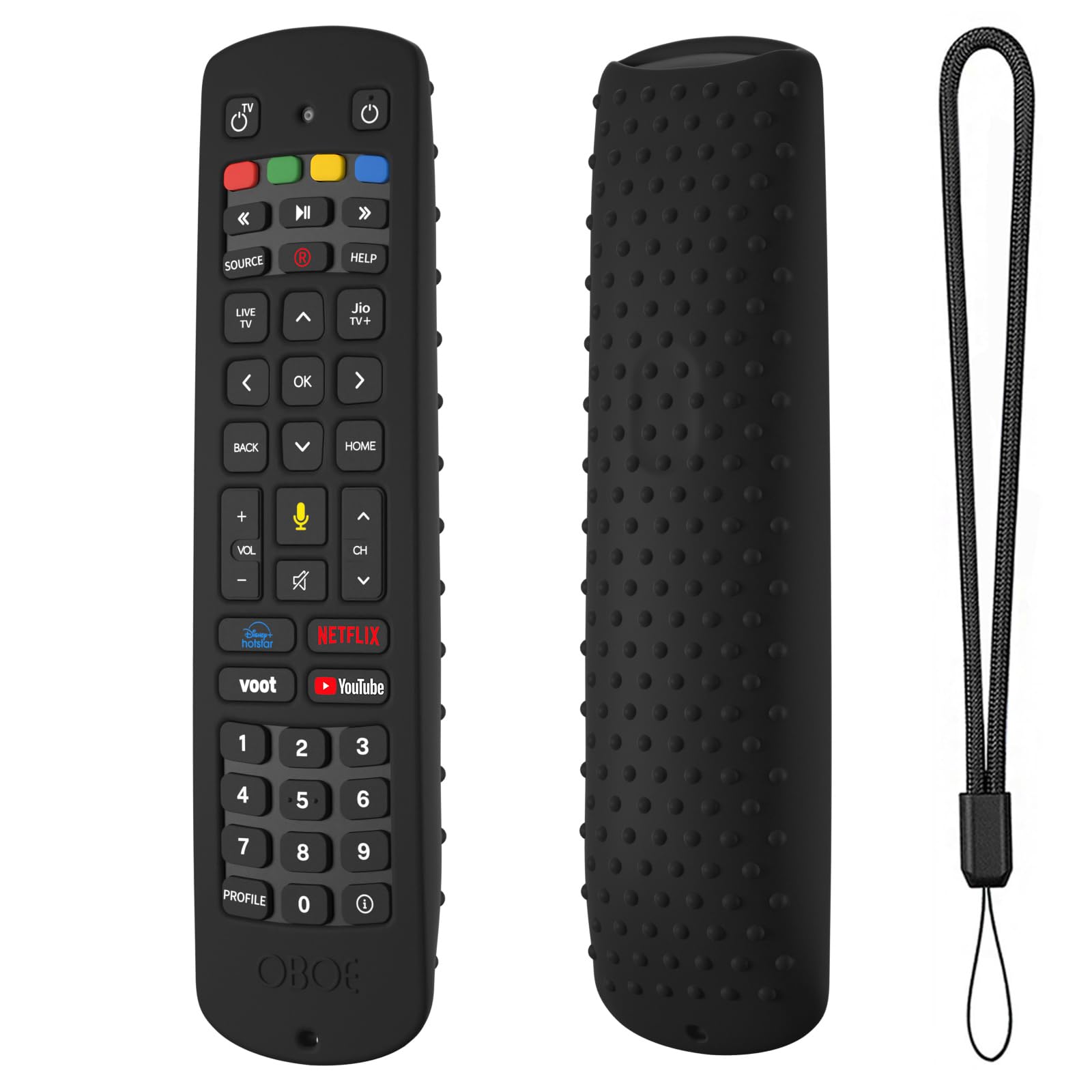 Buy Oboe Silicone TV Remote Cover 'Compatible with' Jio Tv Remote ...