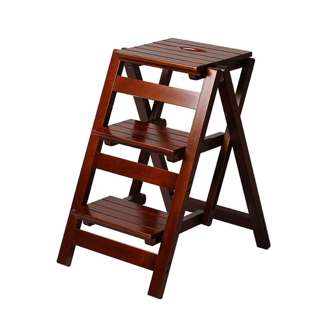 Xbslj Step Stools Folding Steps Solid Wood Ladder Stool Folding ...