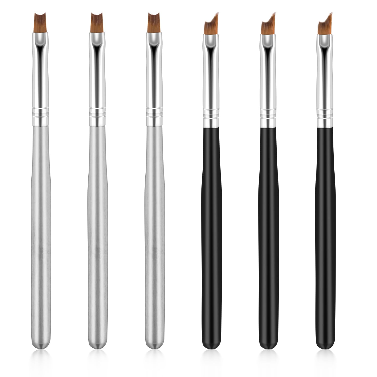 Amazon.com : French Tip Nail Brushes Set, Oblique Head Nail Brushes ...