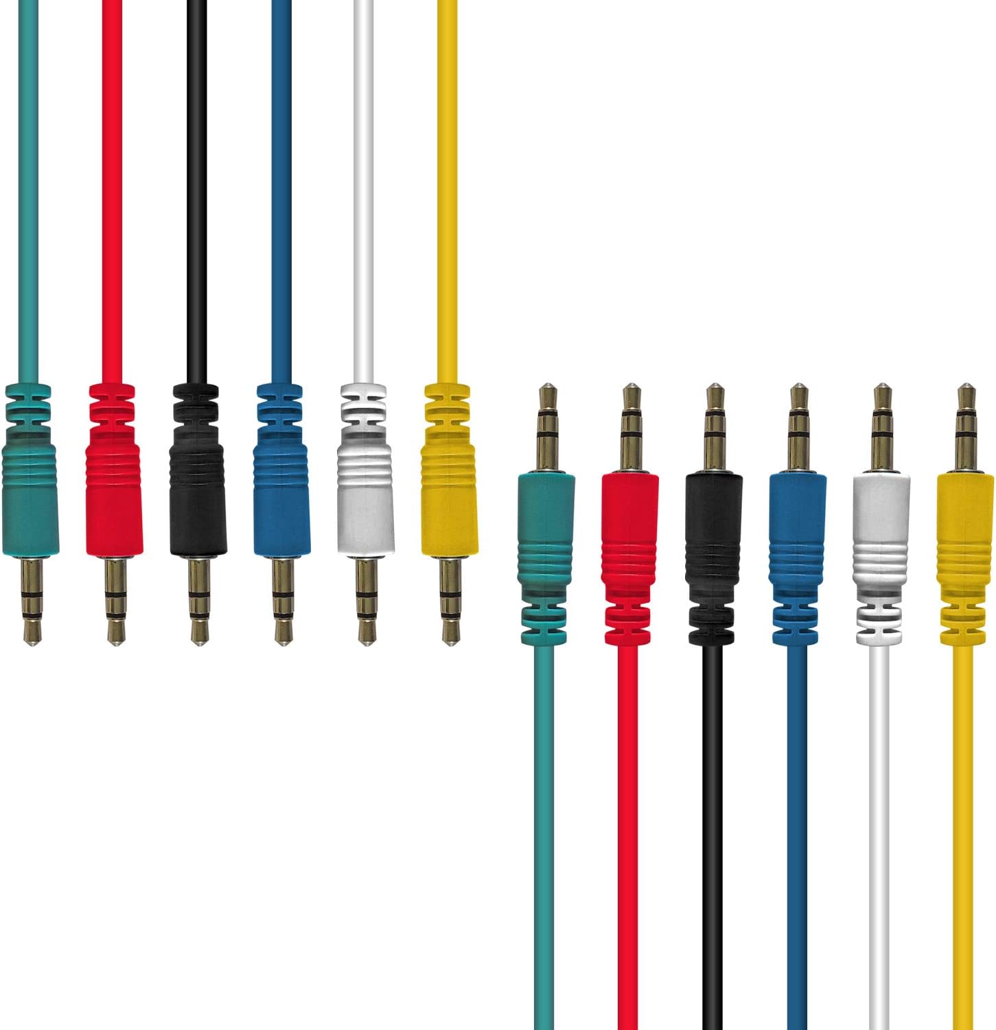 Amazon.com: Seismic Audio Speakers ¼” to ¼” TRS Patch Cables, 2 Foot ...