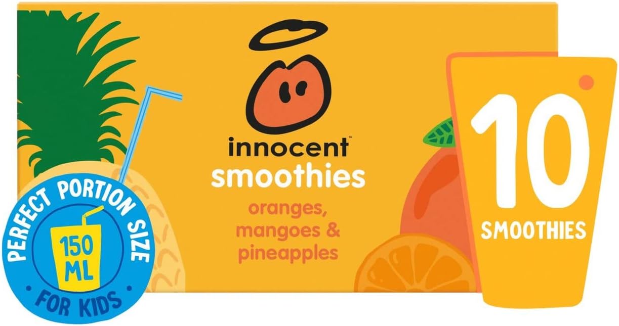 Innocent Kids Oranges, Mangoes and Pineapples Smoothies, 10 x 150ml ...