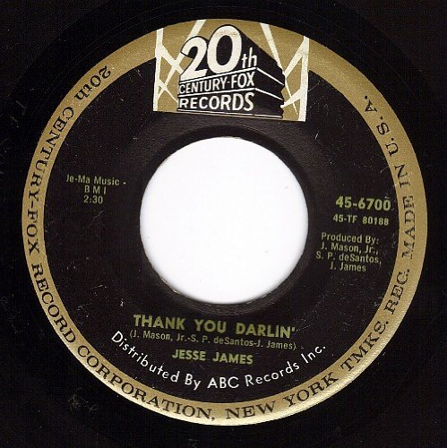 Jesse James - Thank You Darlin/Bring My Baby Back (VG 45 rpm) - Amazon ...