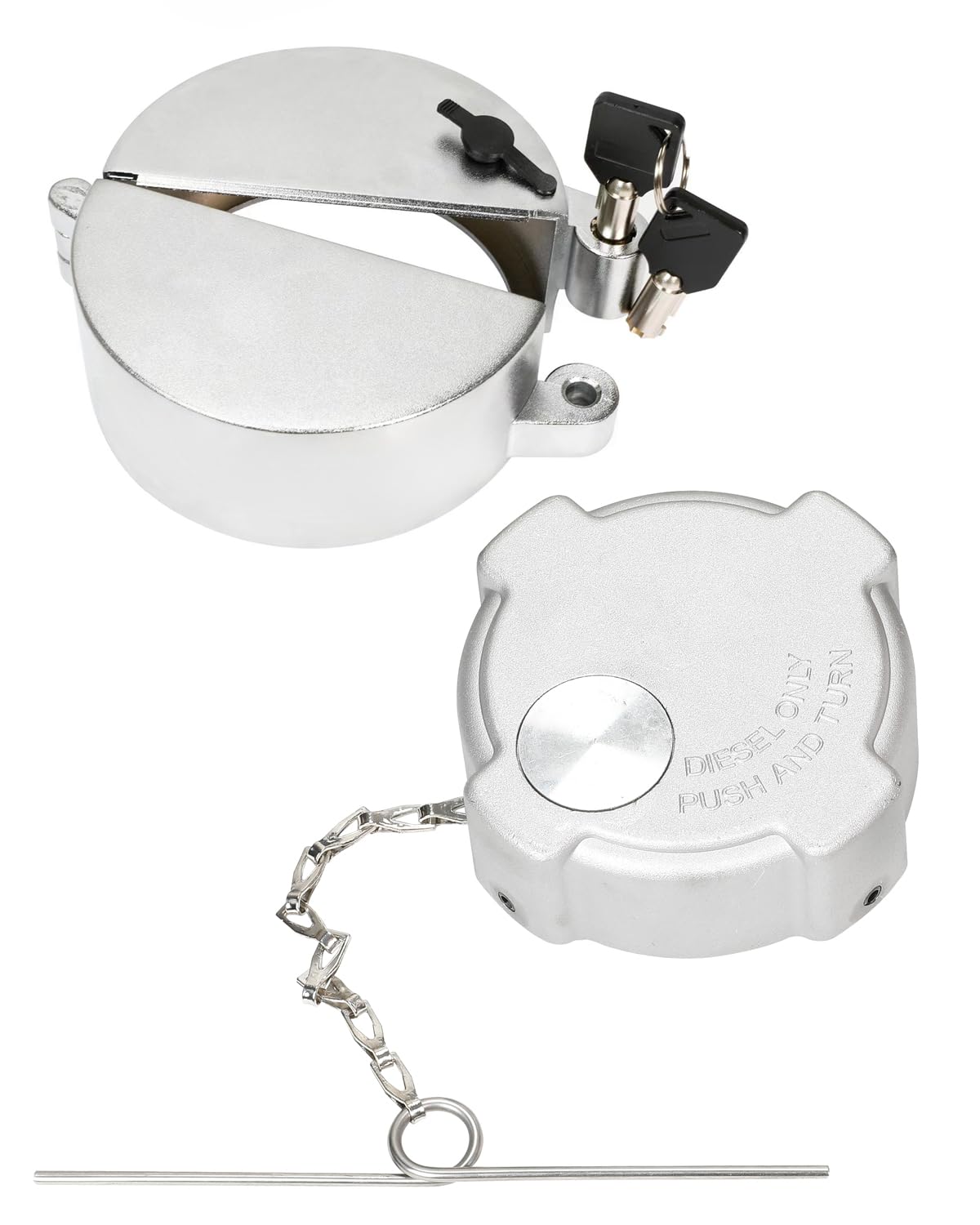 Snapklik.com : 2 Pcs 1/4 Quarter Turn Non Locking Diesel Fuel Cap And ...