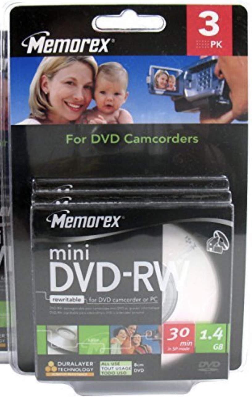 Amazon.com: Memorex 4x DVD-RW Media (5 Pack) : Electronics
