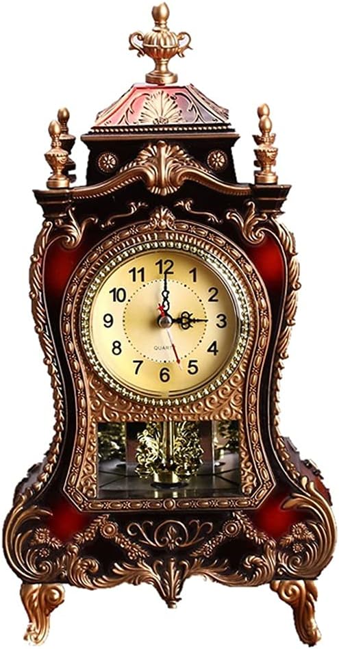 Amazon.com: URMAGIC Decorative Table Clock, European Vintage Style ...