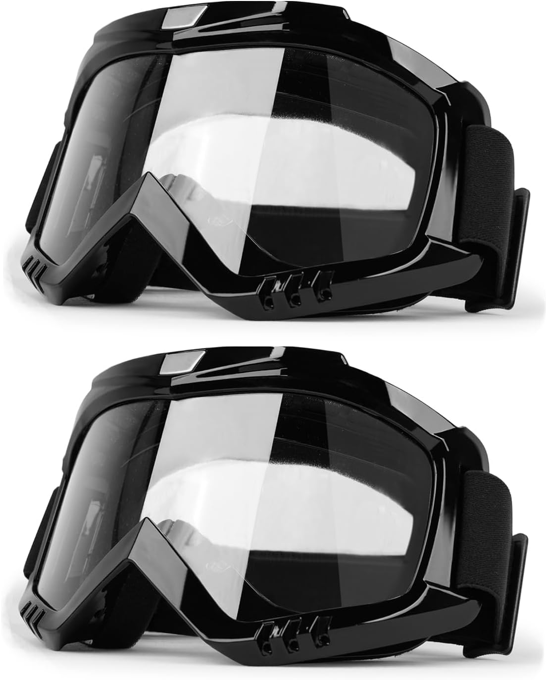 Amazon.com: Professional Motorcycle Goggles Motocross Goggles 2-Pack ...
