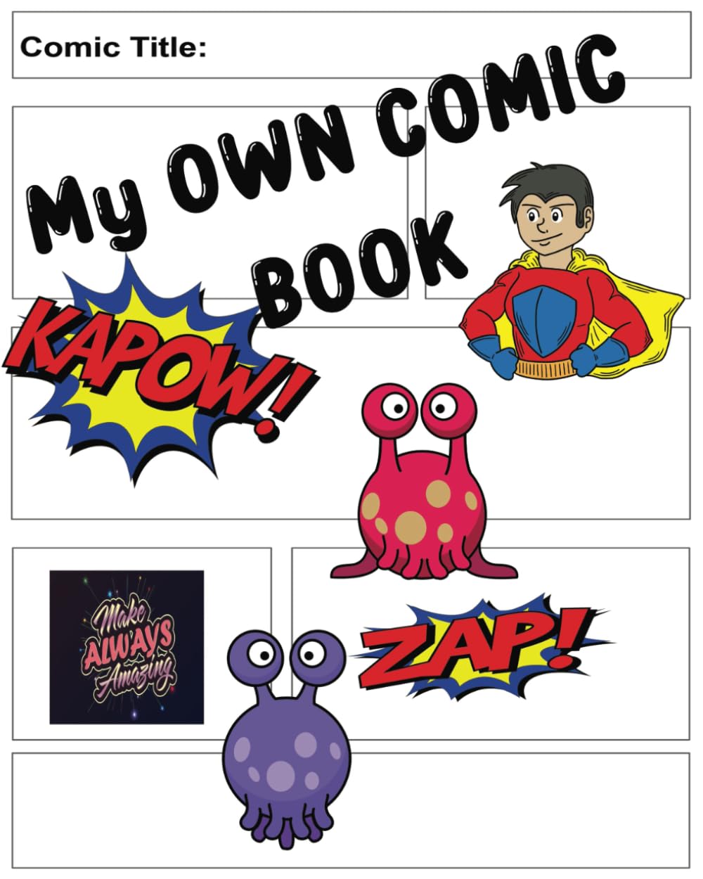My Own Comic Book: Sketch Book: Aho, SEA62 Books: Amazon.com: Books