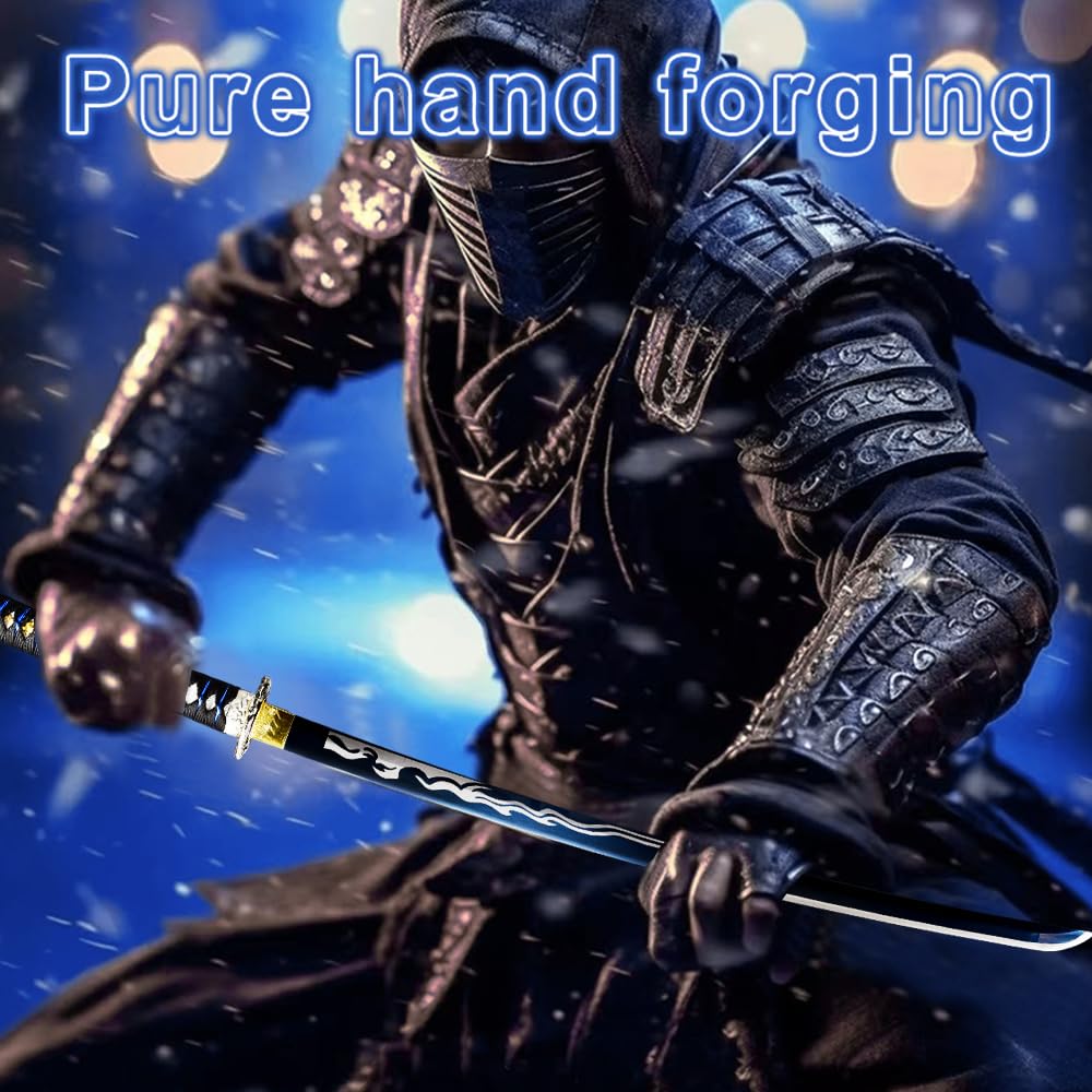 Practical Katana Sword Real Sharp Full Tang Samurai Sword Real Carbon ...