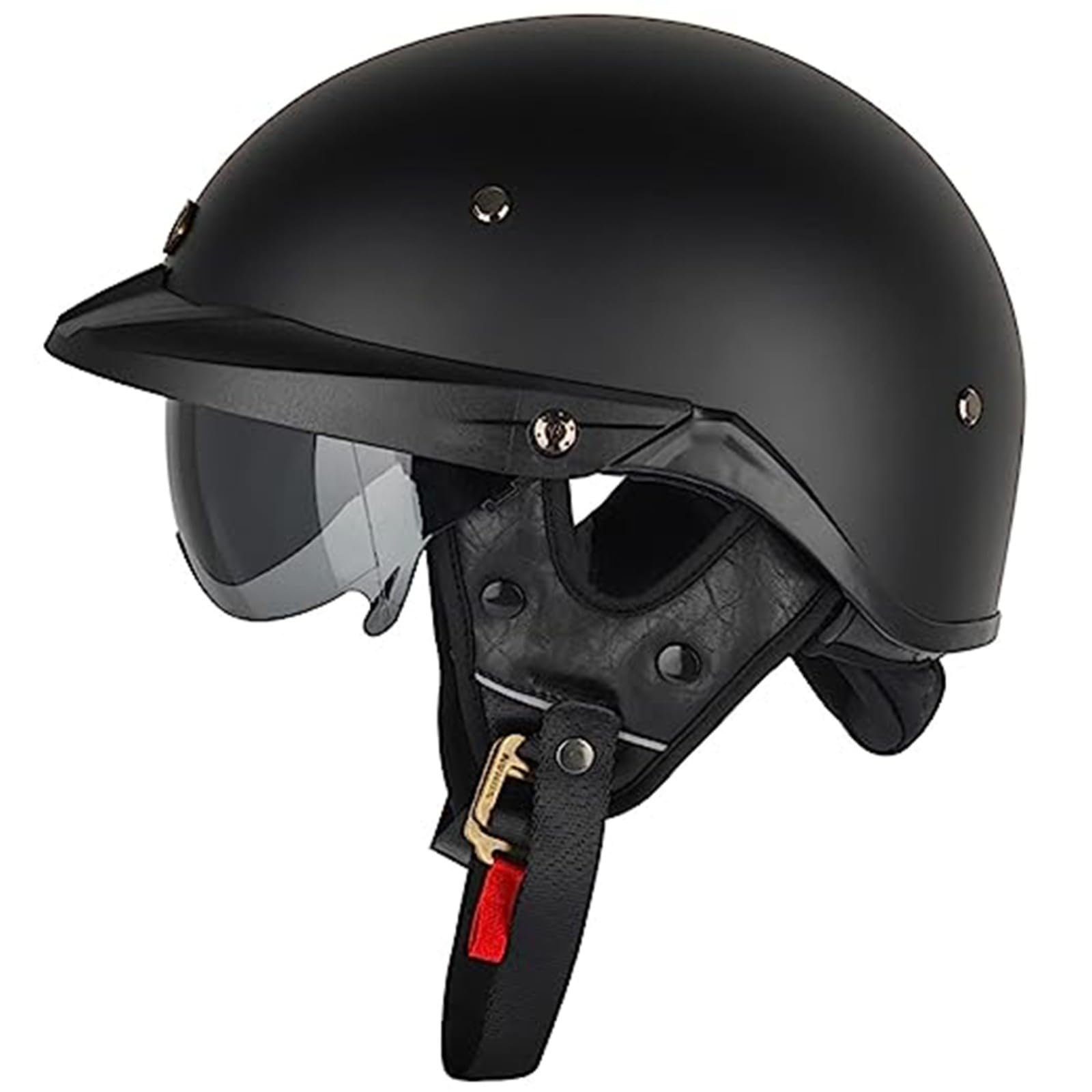 Shorty Helmet American Flag Patriotic Motorcycle Half Helmet