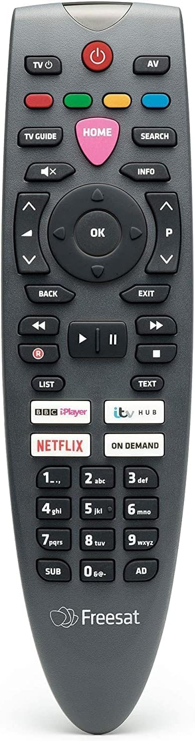 DragonSat REMOTE CONTROL for FREESAT 4K ARRIS MODELS UHD-X/UHD-4X-500GB ...