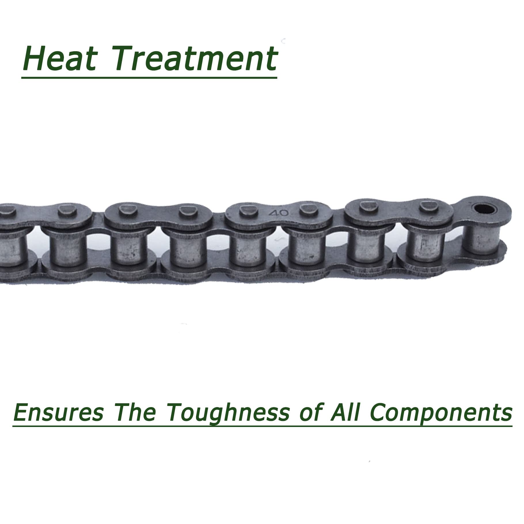 Snapklik.com : Timunr 40 10 Feet Carbon Steel Roller Chain 240 Links