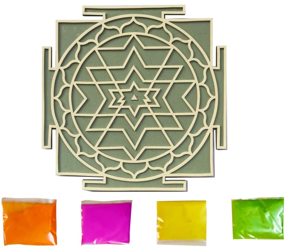 The Brown Box 3d Rangoli Making Kit Shree Yantra Rangoli | Desertcart Kenya