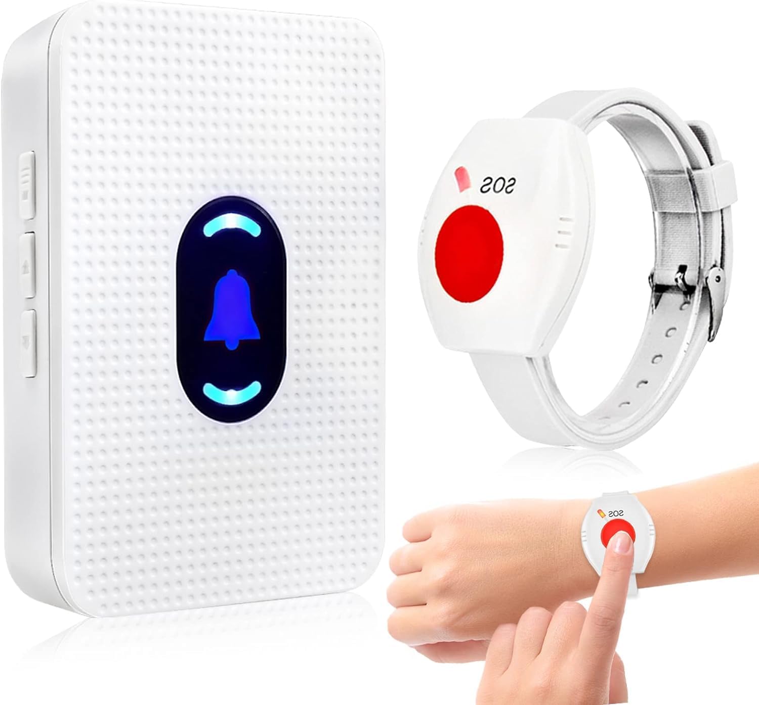 Damaila Alarma personal para pacientes mayores, botón de llamada ...