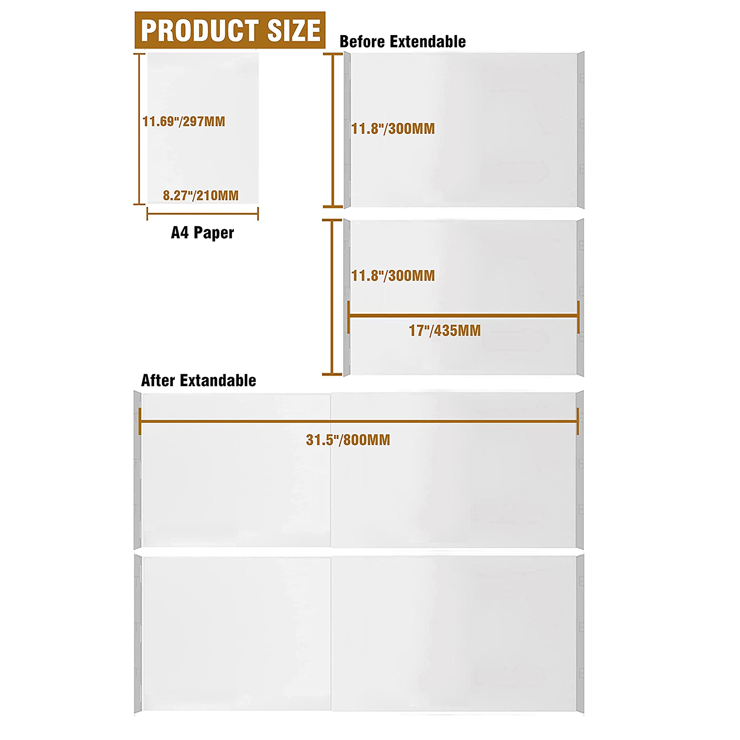 2Pack Adjustable Closet Storage Shelves with Seamless Sticker ...