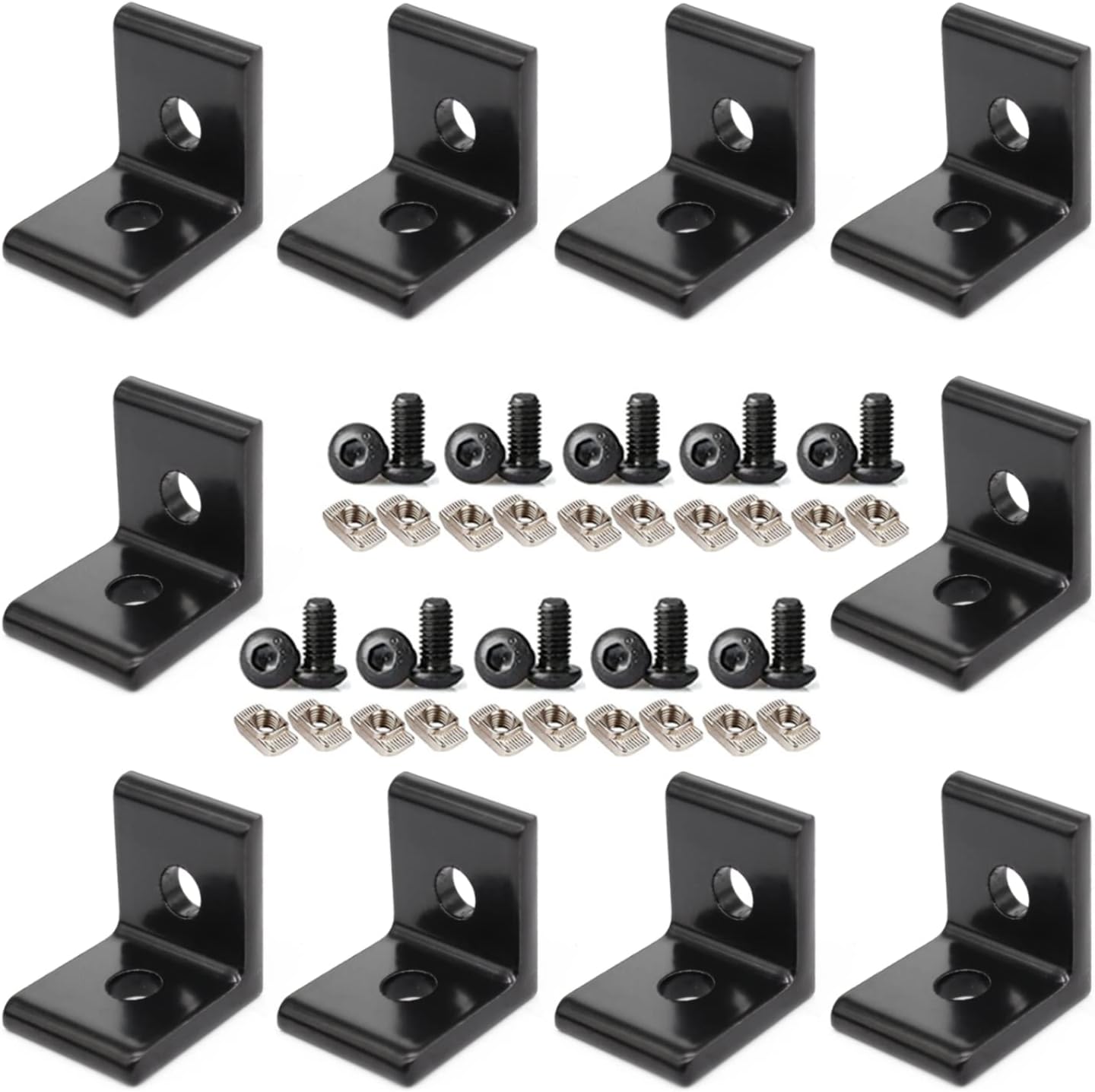 Amazon.com: AConnet 2020 Corner Bracket 40PCS Aluminum Extrusion Corner ...