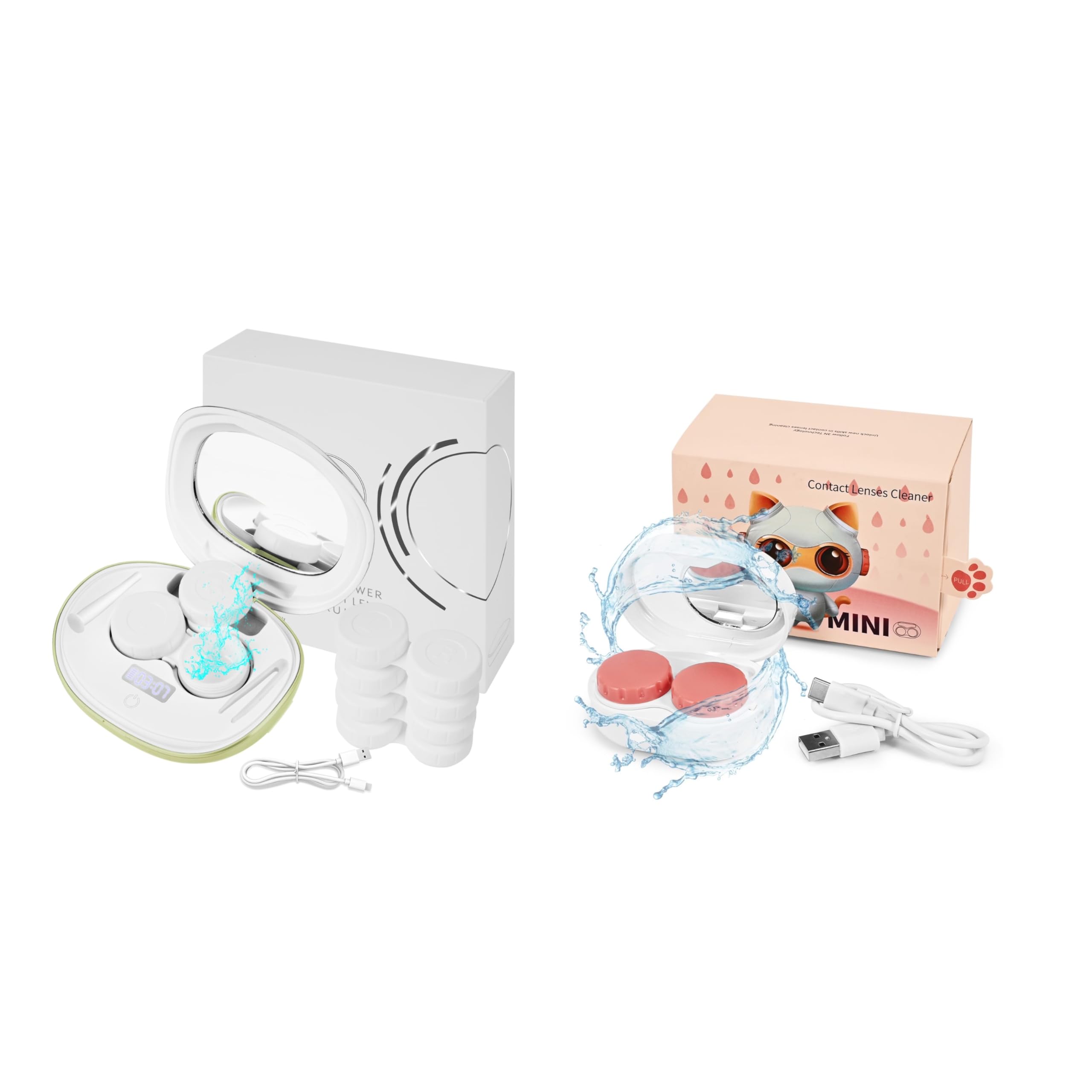 Amazon.com: Cleaning Then Hydrating. MV7 Contact Lens Cleaner Machine ...