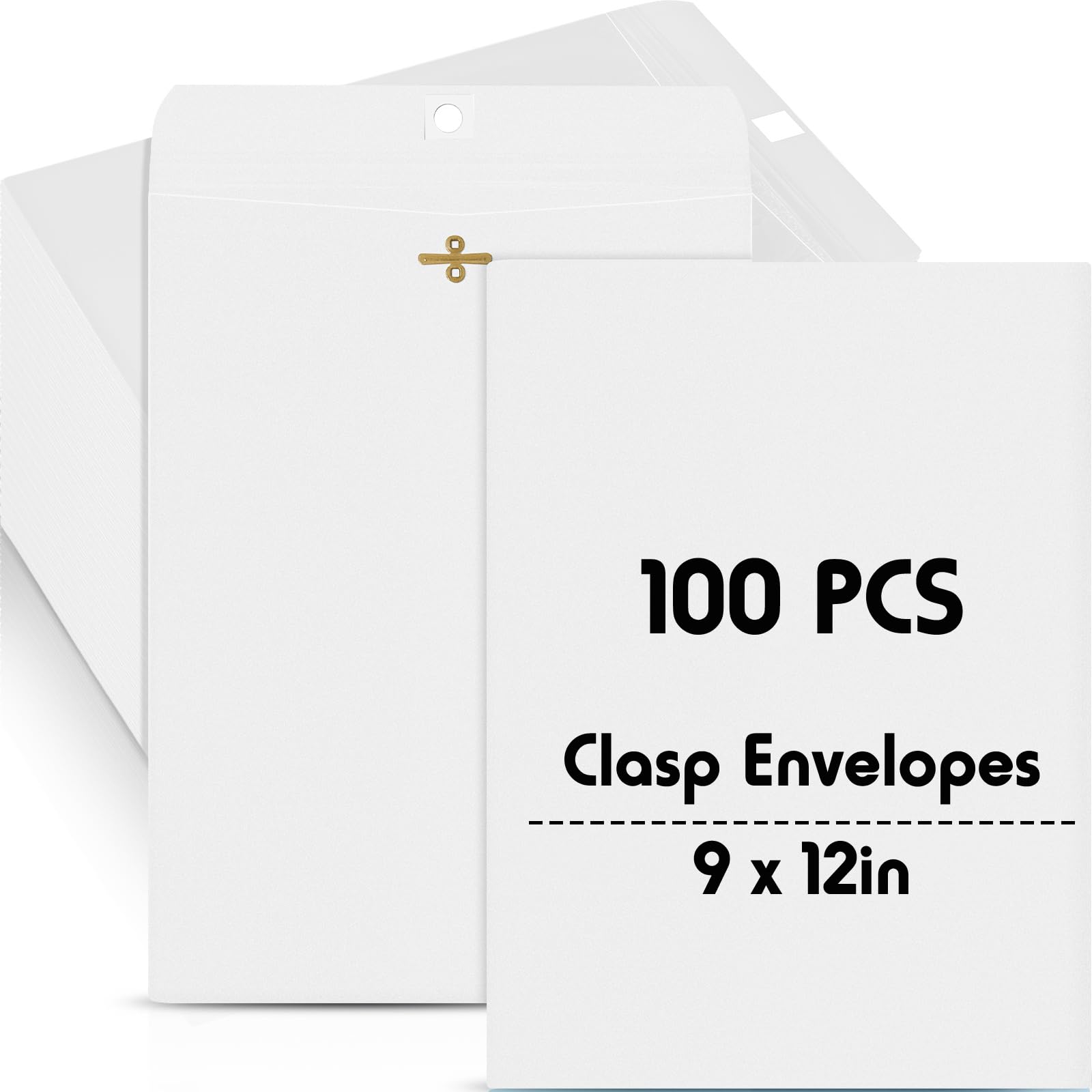 Amazon.com : Geyee 100 Pcs Clasp Envelopes Manilla Envelopes Gummed ...