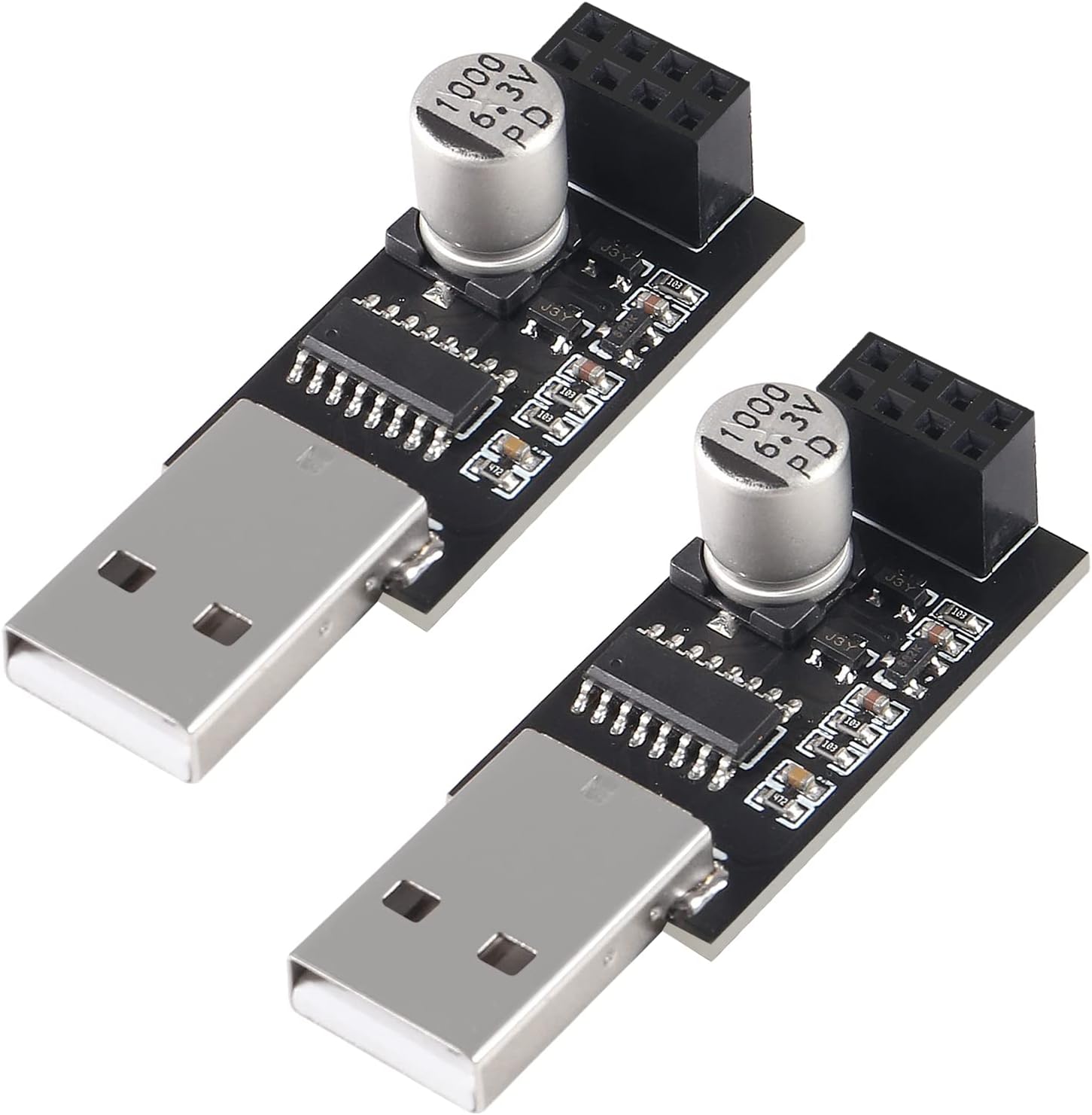 Amazon.com: 2Pcs USB to ESP8266 ESP-01 ESP-01S Serial to WiFi Module ...