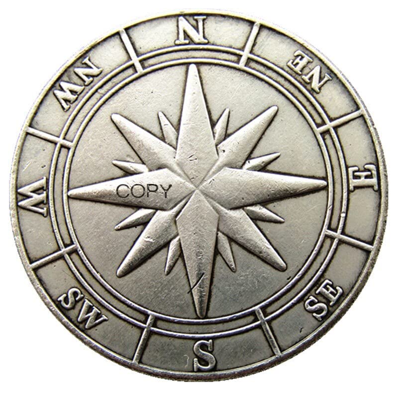 Amazon.com: Copy U.S Hobo Morgan Coin Nautical Compass True North ...