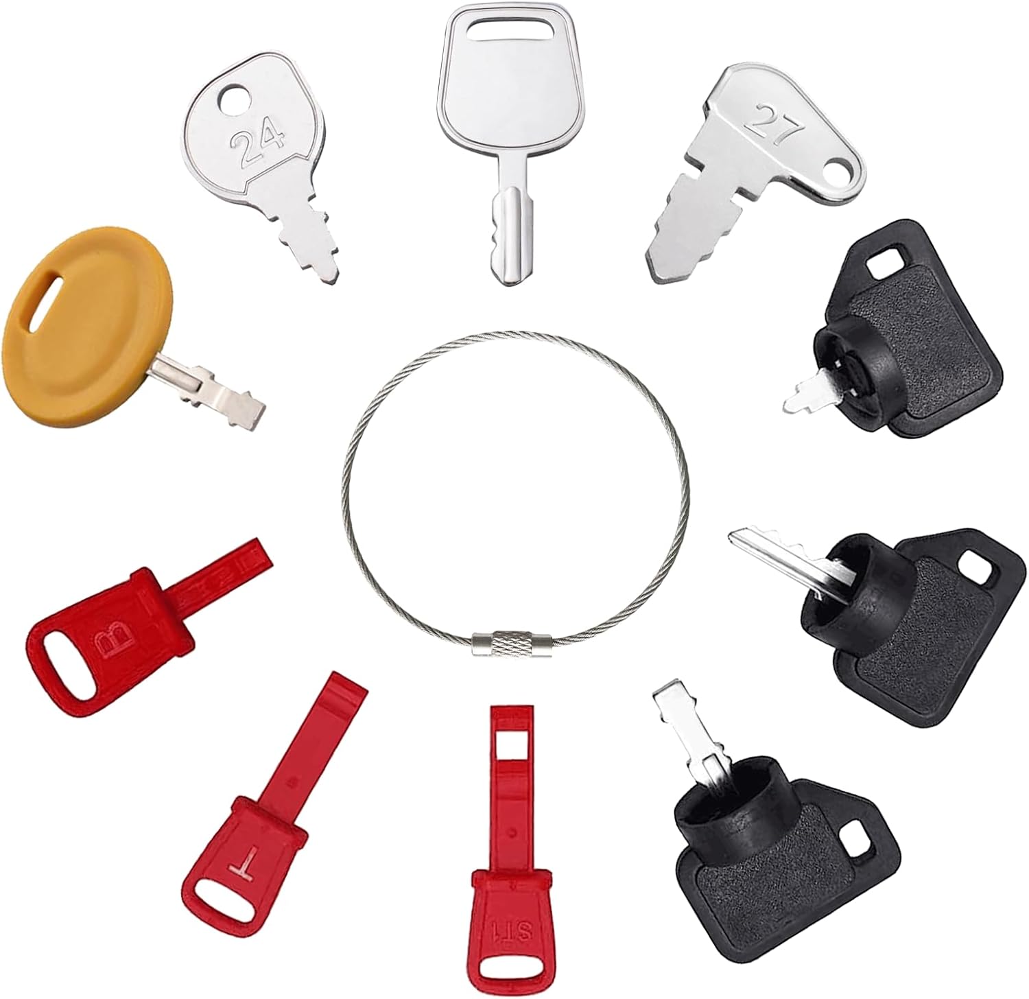 10PCS Lawn Mower Keys & Snow Blower Ignition Keys Compatible with Cub ...