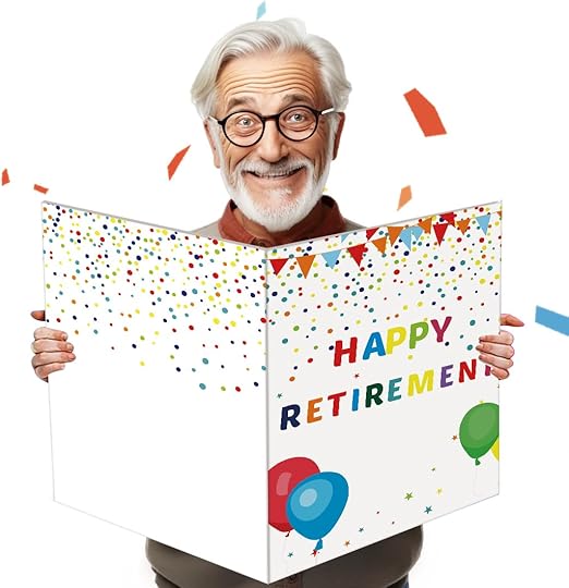 Amazon.com : Jumbo Happy Retirement Card Colorful Large Retirement ...